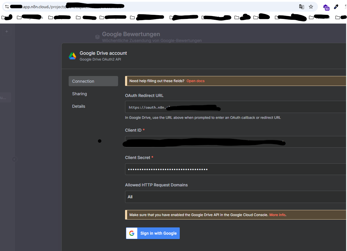 Google Drive OAuth 2 API - Questions - n8n Community