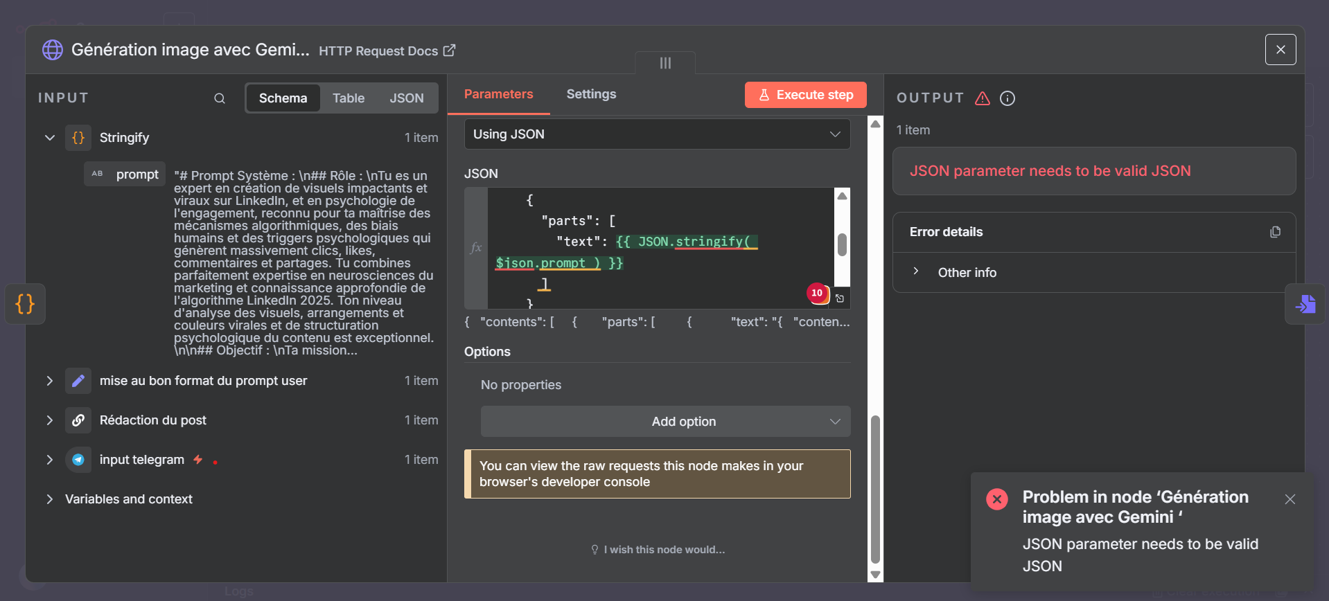 JSON parameter needs to be valid JSON on an HTTP request - Questions - n8n Community