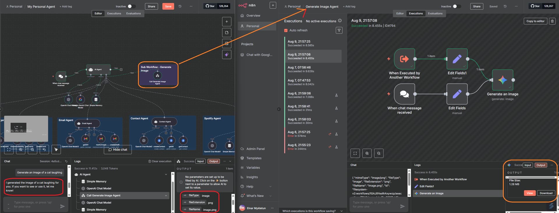 How to return (binary) image from a sub-workflow - Help me Build my ...