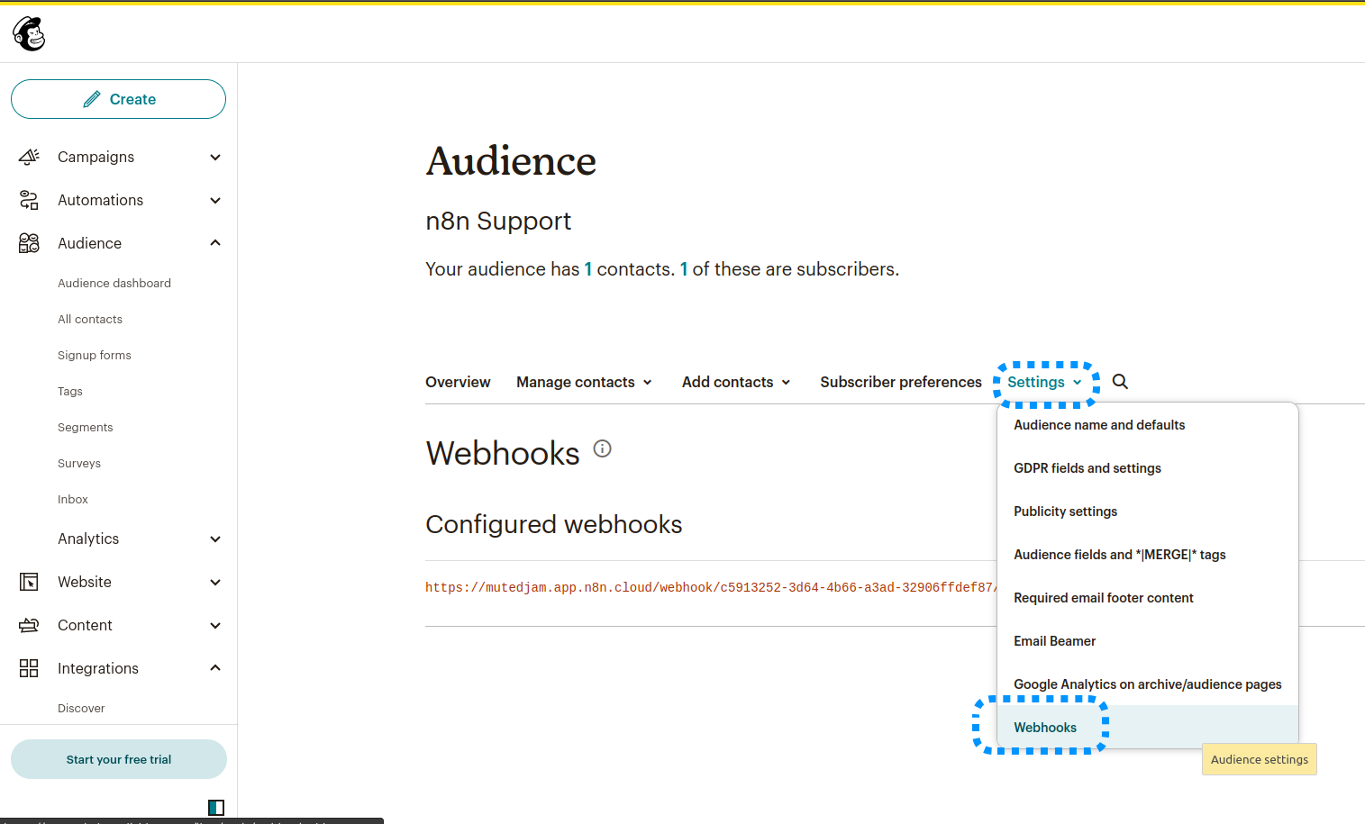 Mailchimp trigger: The requested resource could not be found - Questions - n8n Community