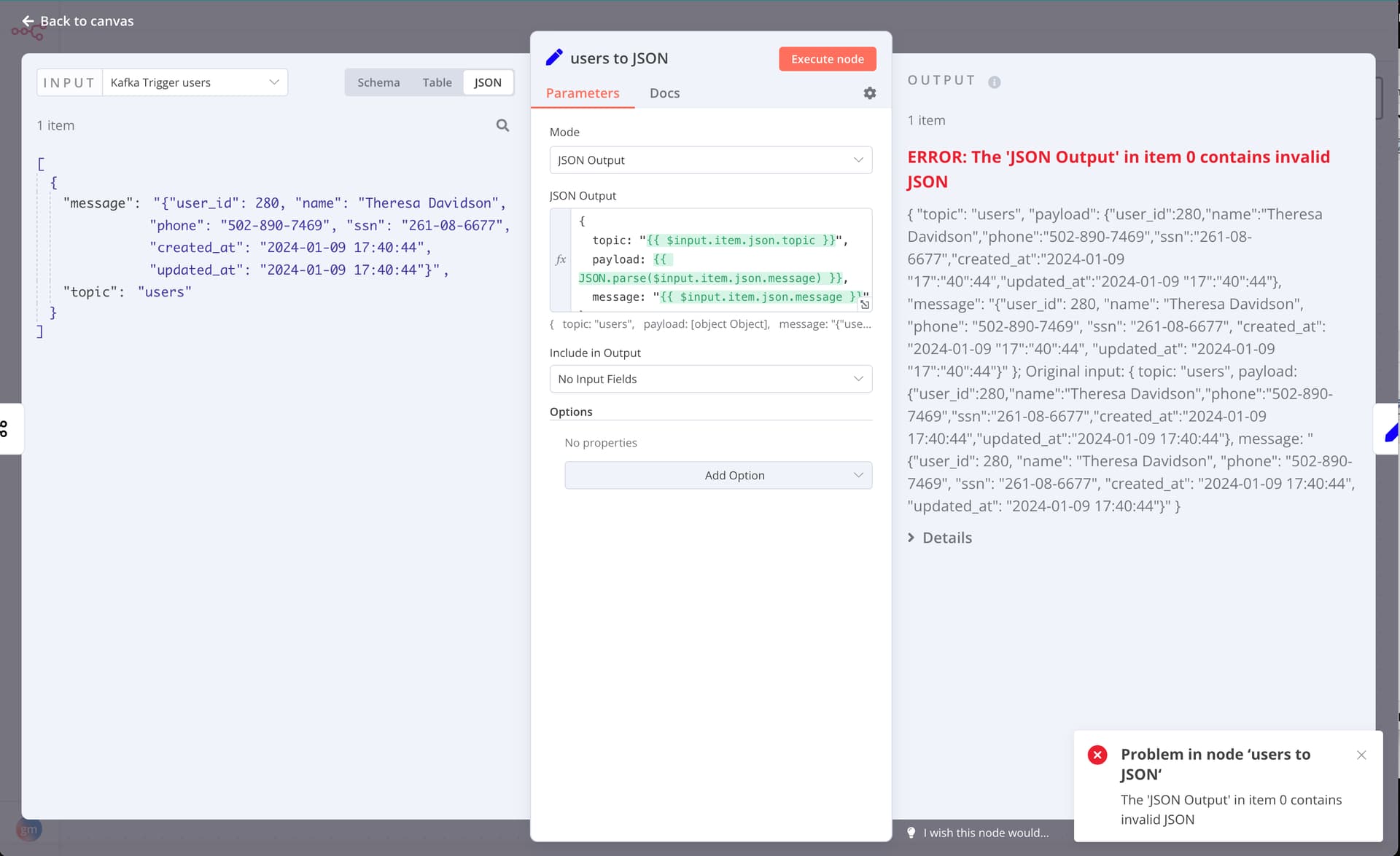 Edit fields node getting wrong input - Questions - n8n Community