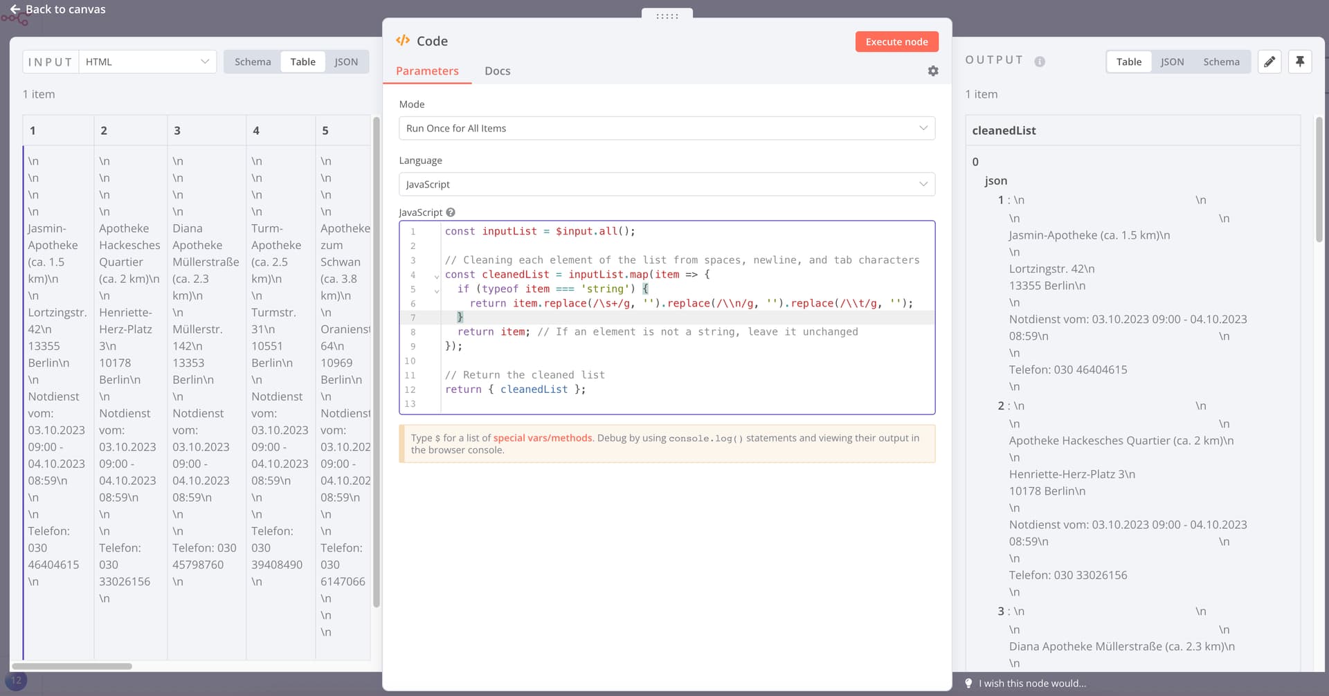 Cant clear HTML from \n \t - Questions - n8n Community
