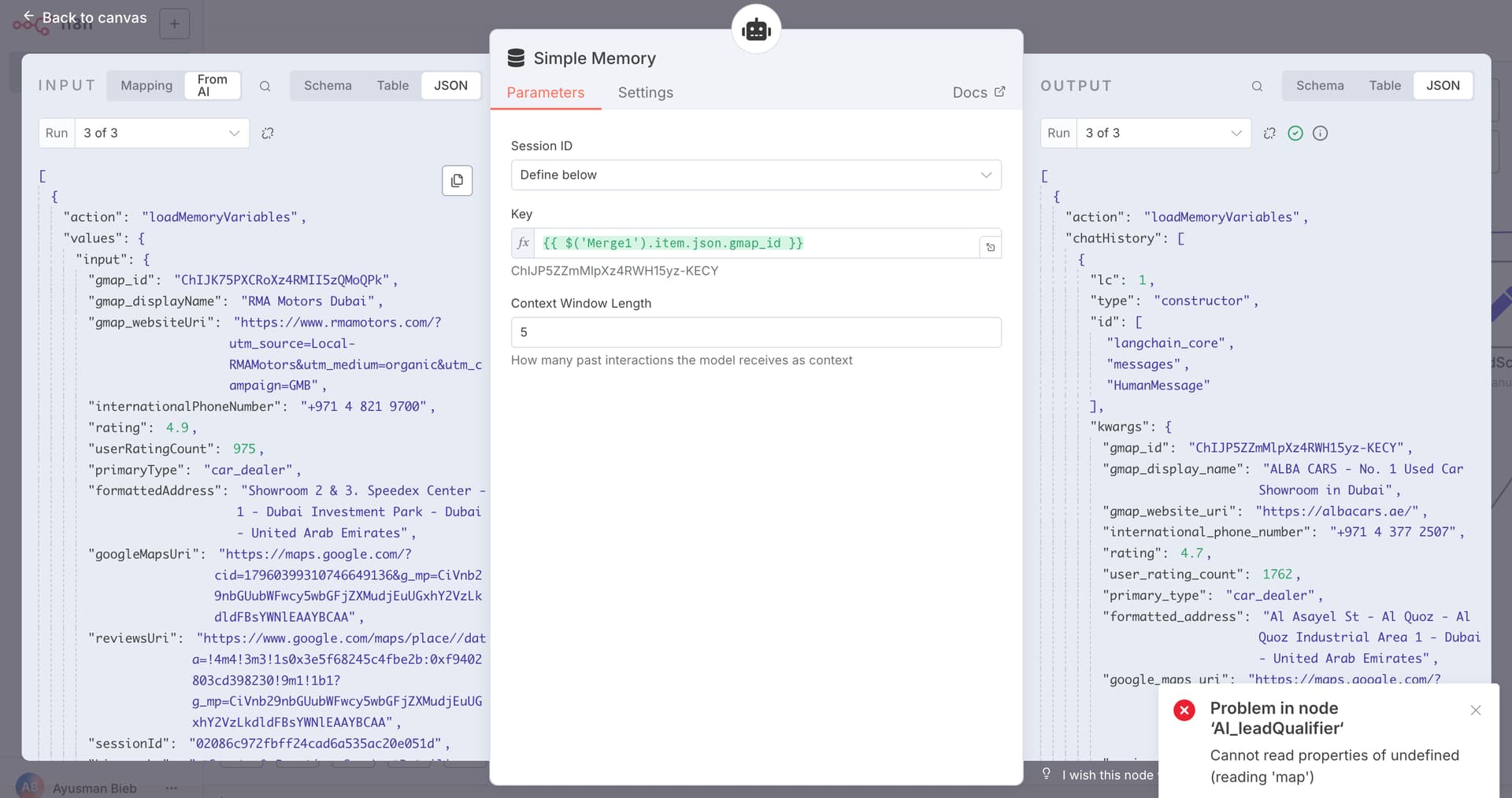 How to add memory to AI node when the input is not chatinput? - Questions - n8n Community