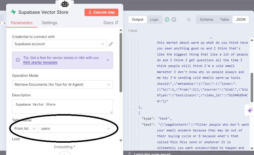 Ai agent and Supabase Vector Store have issue - Questions - n8n Community