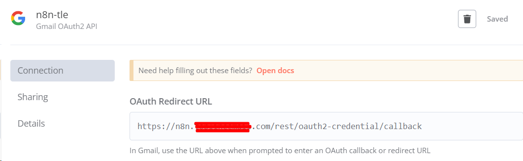 Error With Oauth In Gmail Oauth Redirect Url Did Not Match Questions N8n Community