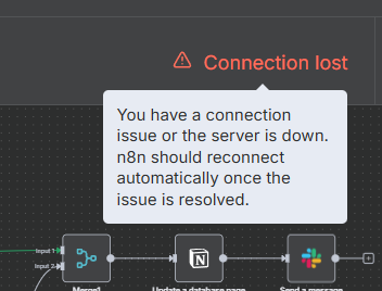 Connection lost - error - Questions - n8n Community