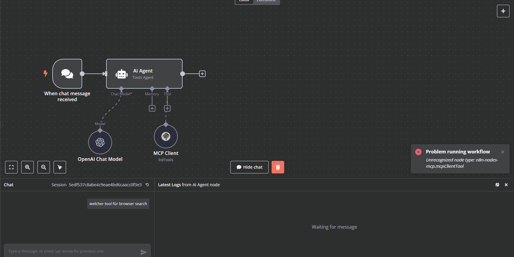 MCP Community node not working as Agent tool - Page 2 - Questions - n8n Community