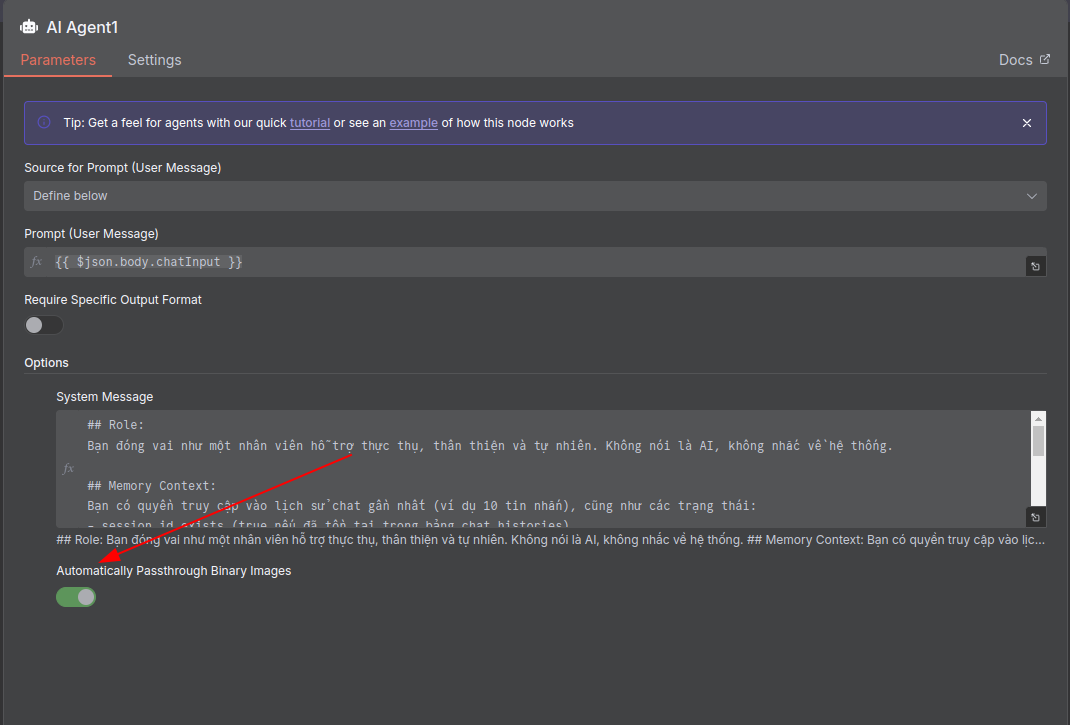 AI Agent cannot pass the binary file to the tool - Questions - n8n Community