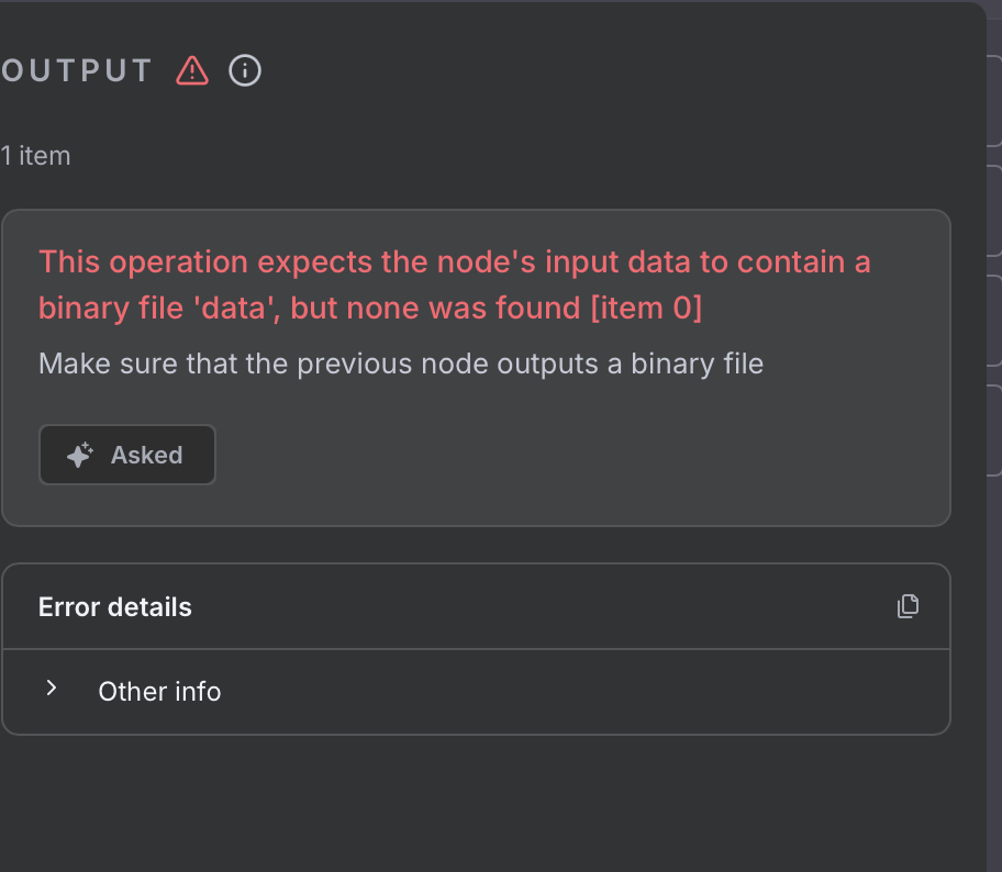 Binary data issue - Questions - n8n Community