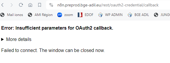 Oauth Callback Url Is Including Port When It Shouldn T And Not Working Questions N8n