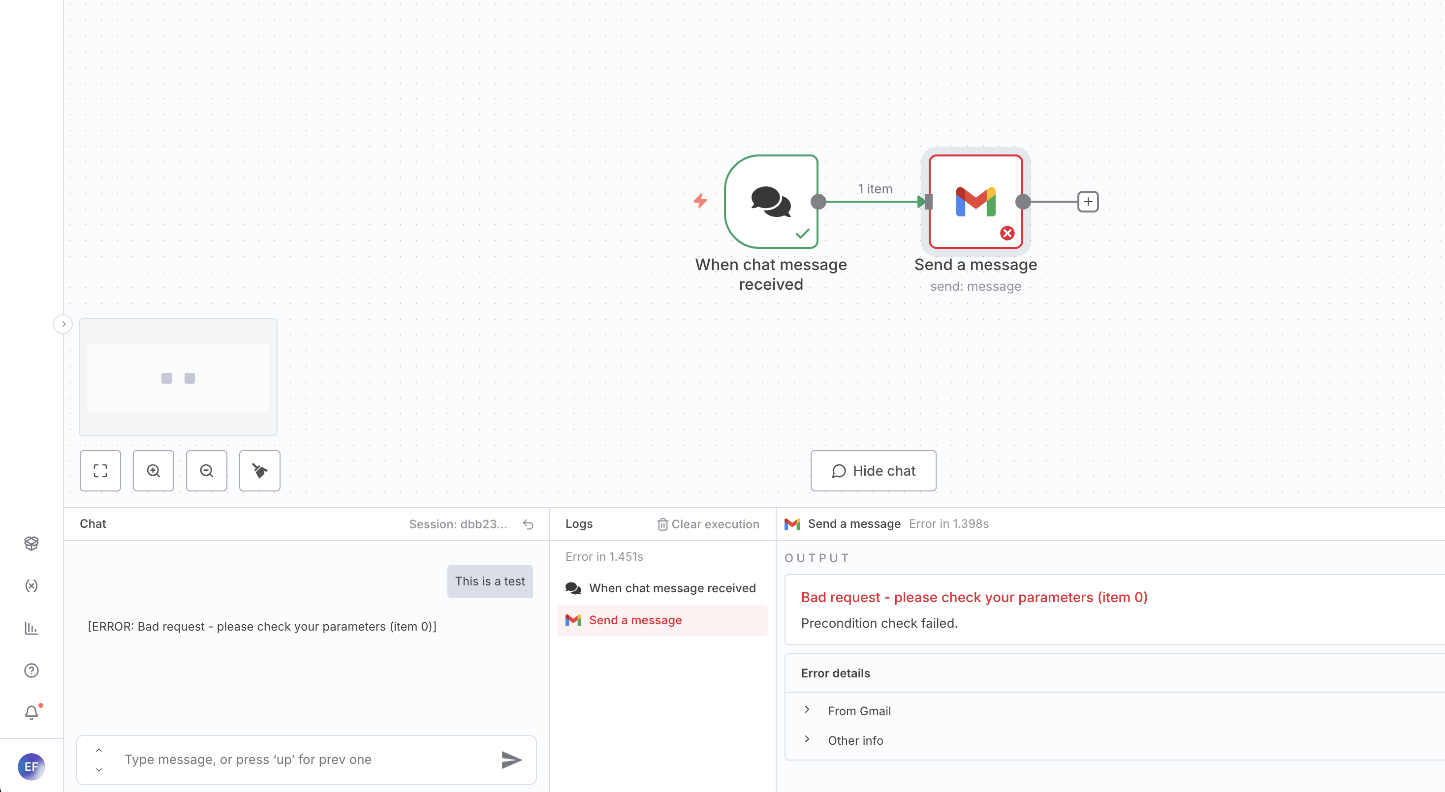 Bad request - please check your parameters (item 0) - Questions - n8n Community