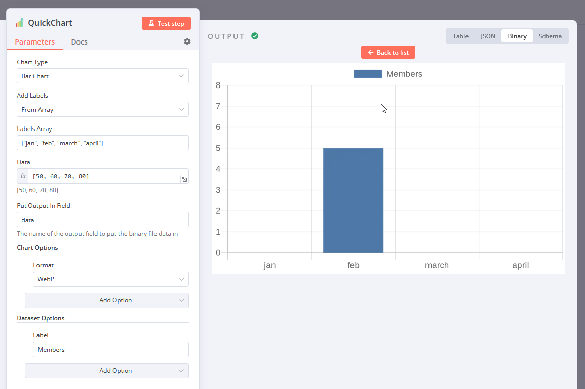 Can not get QuickChart to behave - Questions - n8n Community