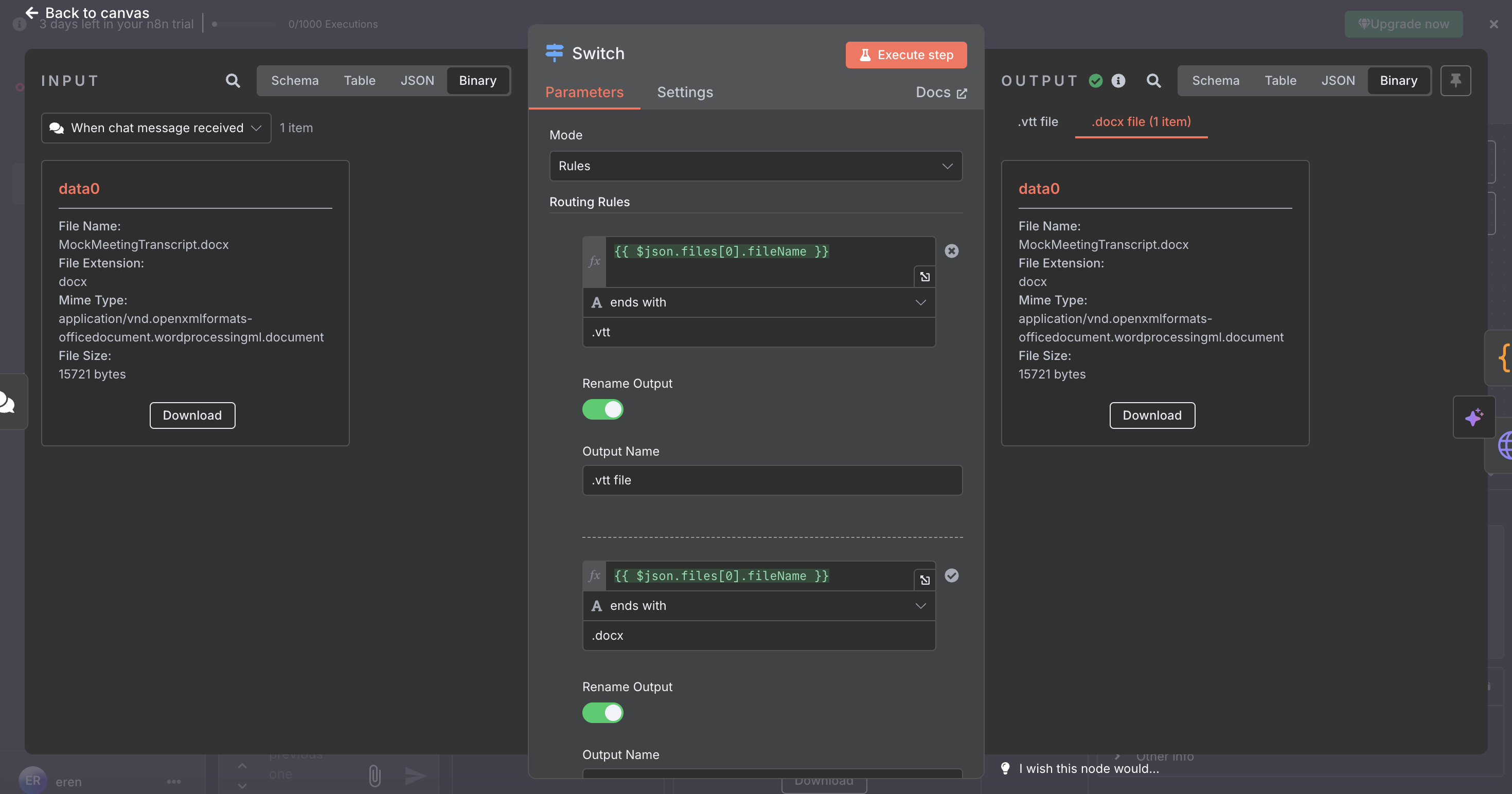 N8N cloud, Can't Access Uploaded File Content as Binary From Chat Trigger - Questions - n8n ...