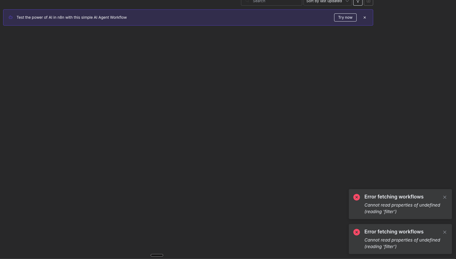 Self-hosted - n8n dashboard completely unusable with infinite "Loading" screen due to GET /rest ...